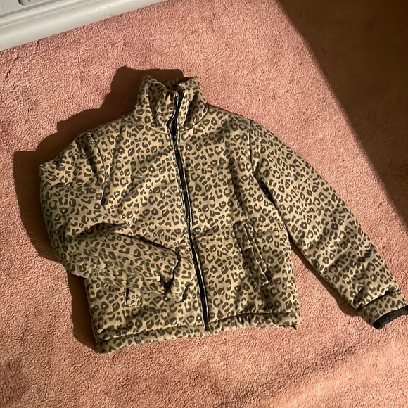 Jou Jou | Jackets & Coats | Cheetah Print Puffer Jacket | Poshmark